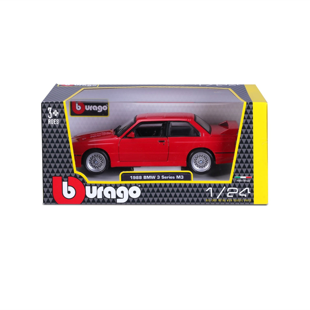 BMW M3 E30 1988 Burago (19cm long) 1/24 DIECAST MODEL KIT – PLAYZONE ...
