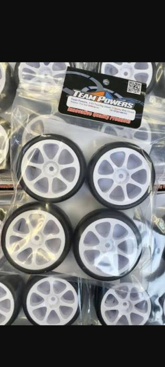 Team powers 7 seven spoke 36M 1/10 rubber tires – PLAYZONE INTERACTIVE