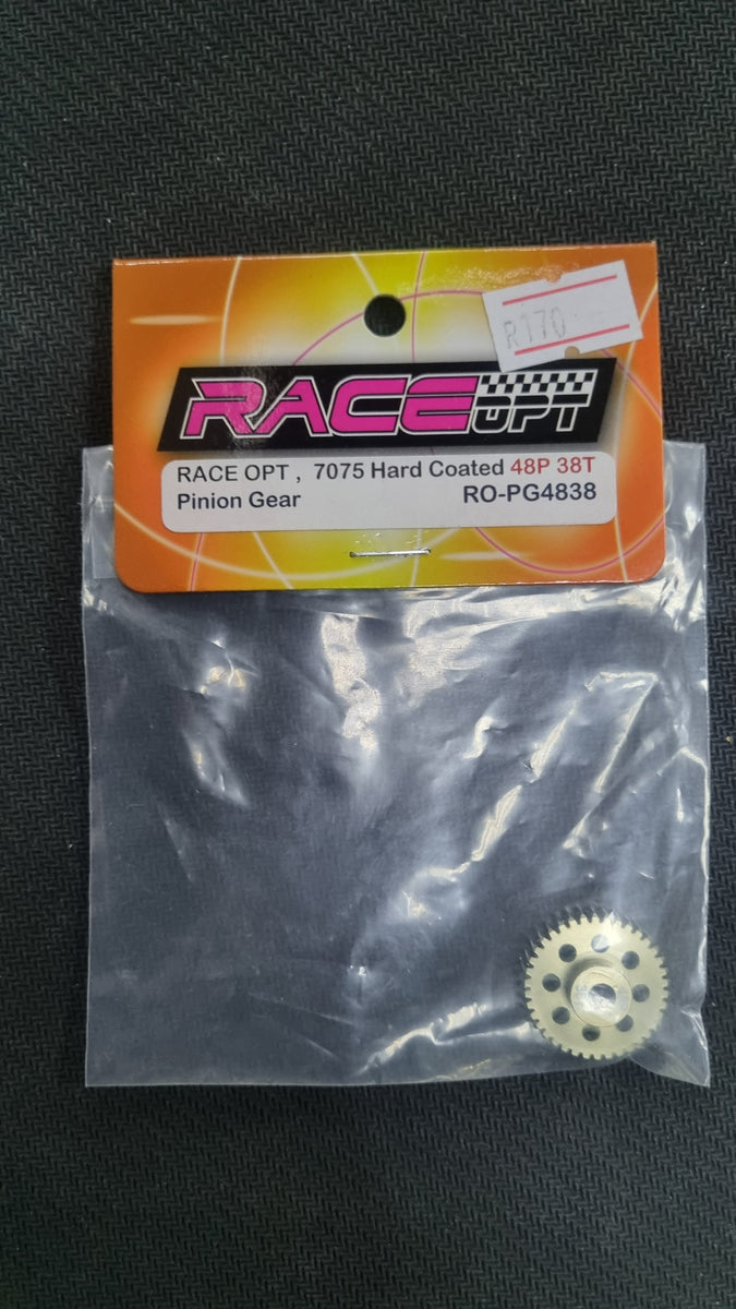 Race opt 7075 Hard coated 48P Pinion Gear 38T – PLAYZONE INTERACTIVE