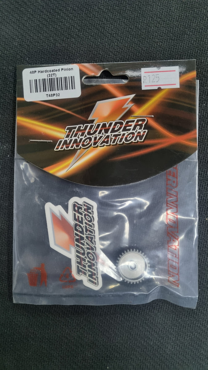 Thunder Innovation 48P Hardcoated Pinion Gear , 32T – PLAYZONE INTERACTIVE